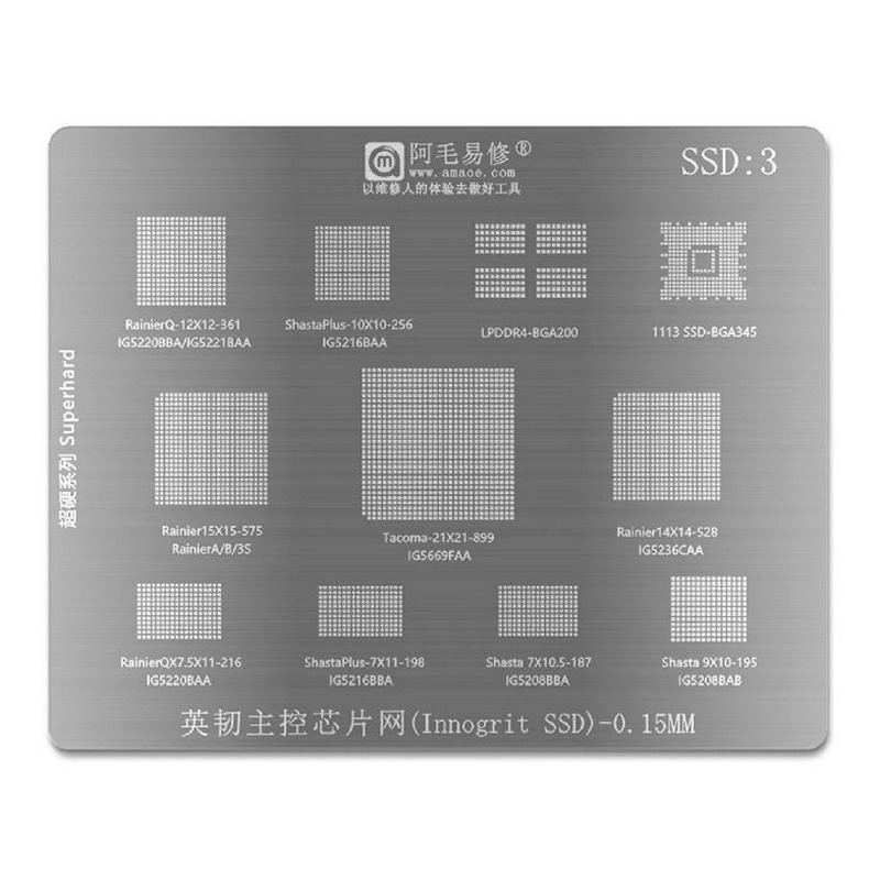SSD3/Innogrit SSD Stencil Heat Directly 0.15mm [SSD3] - $6.00 ...