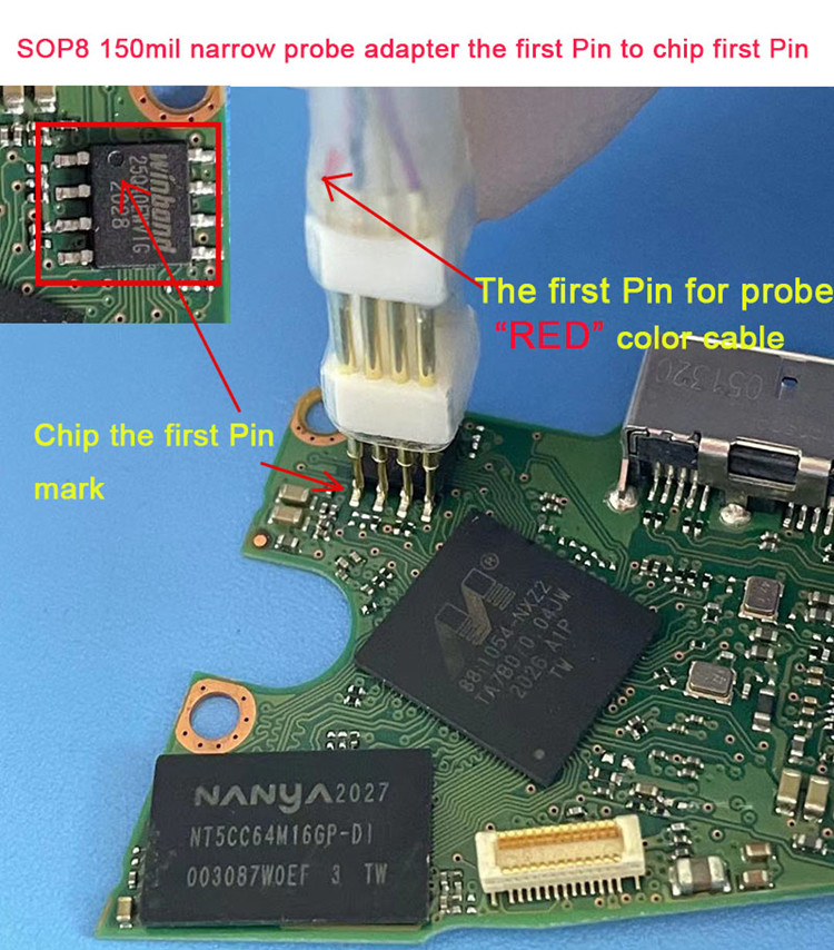 SOP8 150mil & 208mil On-chip Read/Write Adapter Probe - $25.00 ...